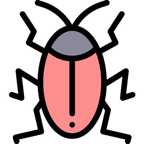 Cockroach Detailed Rounded Lineal Color Icon