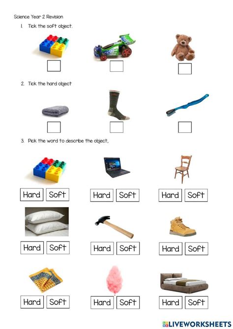 Soft And Hard Interactive Worksheet Live Worksheets Worksheets Library