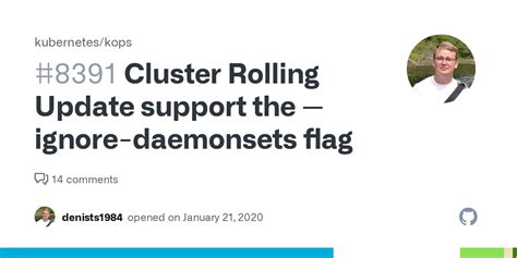 Cluster Rolling Update Support The Ignore Daemonsets Flag · Issue 8391 · Kuberneteskops · Github