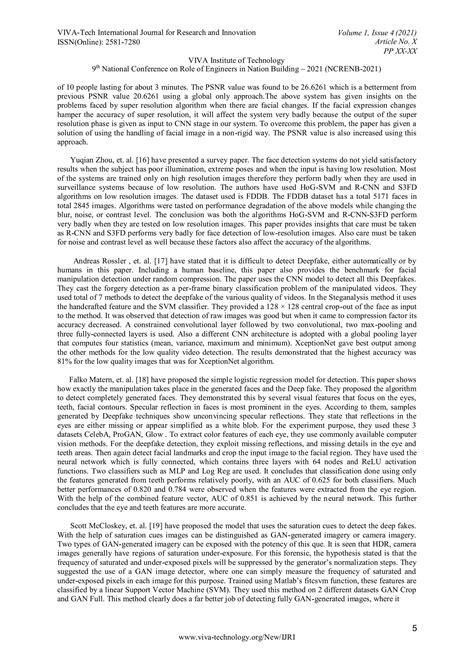 Deepfake Detection Techniques A Review Pdf