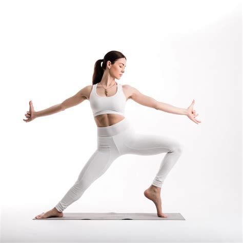 Premium Ai Image Photo Of Woman Yoga Exercise Generative Ai