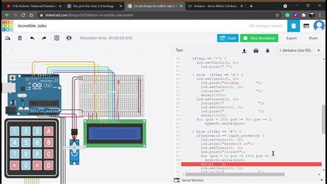 Arduino Uno Tinkercad You Pick This Time Keypadservolcd Youtube