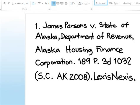 Court Case In Text Citation Apa