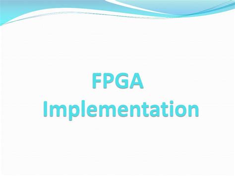 PPT IMAGE PROCESSING USING FPGA PowerPoint Presentation Free Download ID 2389700