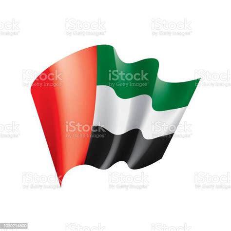 아랍 에미리트 연방 플래그 흰색 배경 벡터 일러스트 레이 션 0명에 대한 스톡 벡터 아트 및 기타 이미지 0명 3차원 형태 국기 Istock