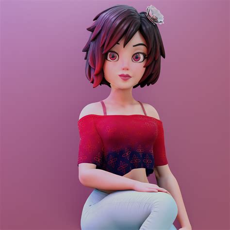 Artstation Animation Model With Rig