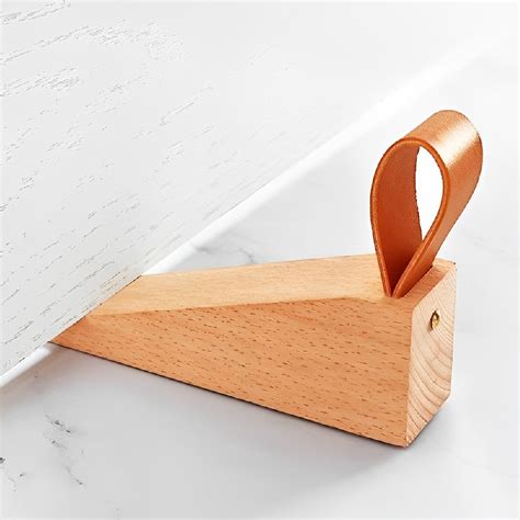 Wooden Door Stop Wedge Wood Wedge Door Stopper Usamericashop