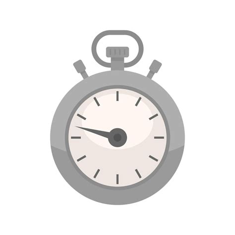 Premium Vector Countdown Timer Icon Flat Vector Stopwatch Clock Chronometer Time Isolated
