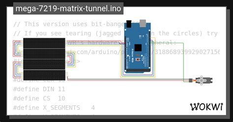 Mega Matrix Tunnel Ino Copy Wokwi ESP STM Arduino Simulator