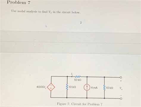 solved use nodal analysis to find vo in the circuit below