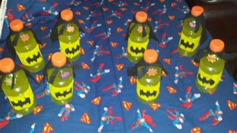 My Batman Gatorade Bottles Were A Hit At The Party I Made The Capes