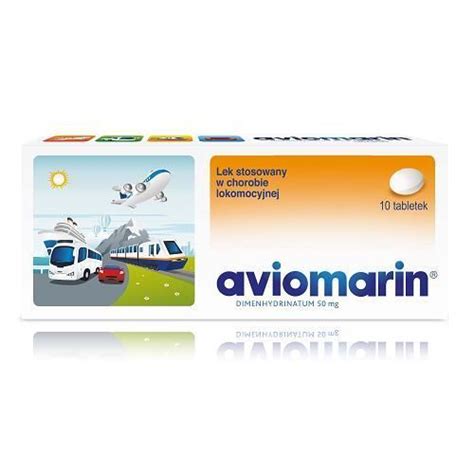 Aviomarin 50mg, 10 tabletek - Opinie i ceny na Ceneo.pl