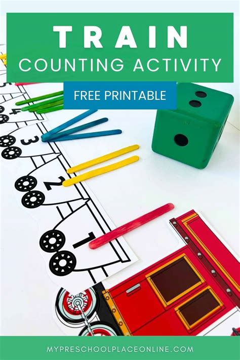 Train Counting Math Activity For Preschoolers Free Download — My Preschool Place