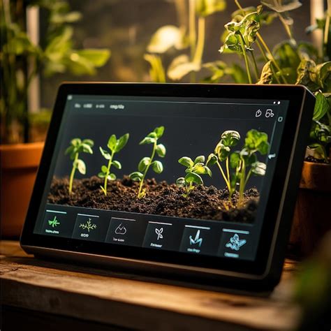 A Digital Dashboard Displaying Soil Moisture And Nutrient Levels