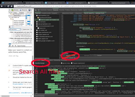 How To Search All Loaded Scripts In Chrome Developer Tools Stack