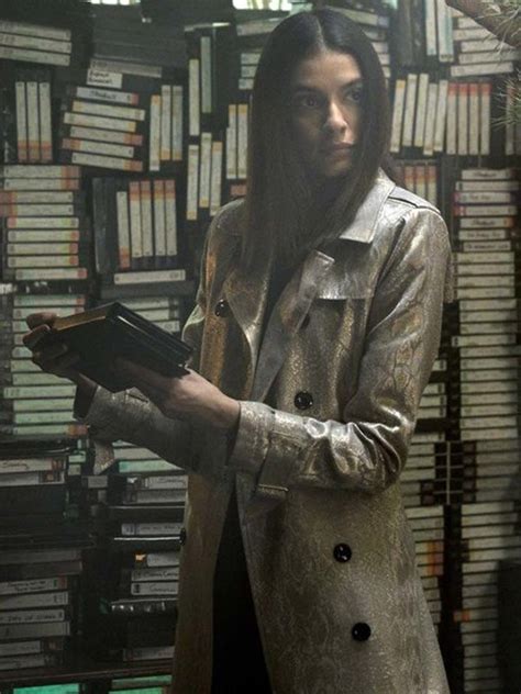 Laysla De Oliveira Tv Series Locke And Key Season 02 Leather Trench Coat