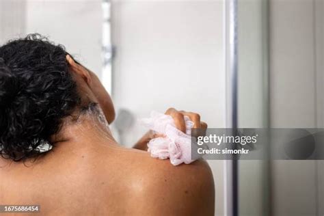 Mature Woman Shower Bathroom Photos And Premium High Res Pictures