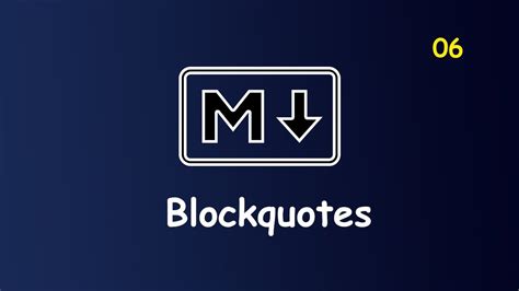 Markdown Blockquote Part 06 Mohammad Bablu Yt 2022 Youtube