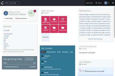 what s new in cascade 8 getting started cms guide brandeis