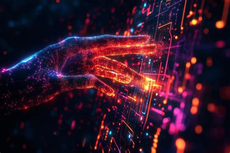 Futuristic Interaction Exploring Digital Touch And Virtual Interface In Advanced Technology