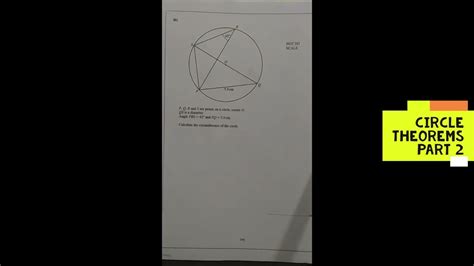 IGCSE Circle Geometry Part YouTube