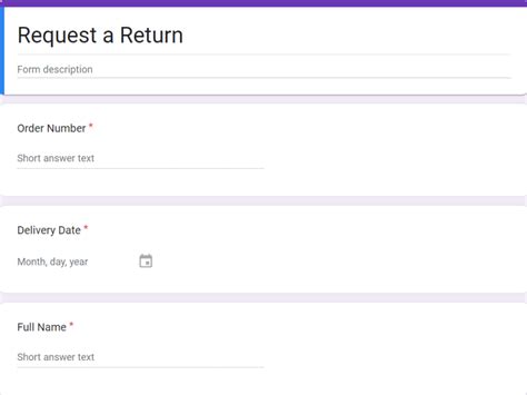 Free Return Request Form Template And Common Causes Of Returns PerformFlow