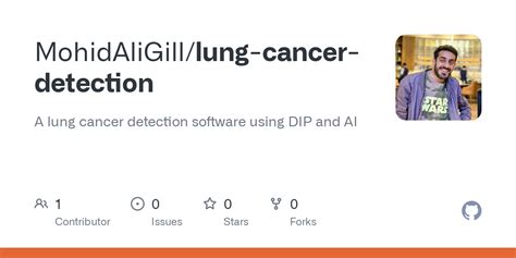Github Mohidaligill Lung Cancer Detection A Lung Cancer Detection Software Using Dip And Ai