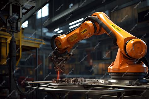 Premium Photo An Advanced Robotic Arm In A Manufacturing Setting 00534 00