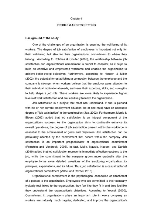 Practical Research 2 Group 3 Final - Chapter I PROBLEM AND ITS SETTING Background of the study ...