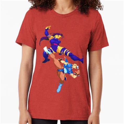 Psylocke Vs Chun Li Mvc2 Tri Blend T Shirt For Sale By Ropified T