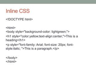 HTML CSS JavaScript For Beginners PPTX