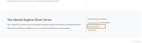 Selenium的java方式打开ie浏览器java Selenuim打开ie浏览器 Csdn博客