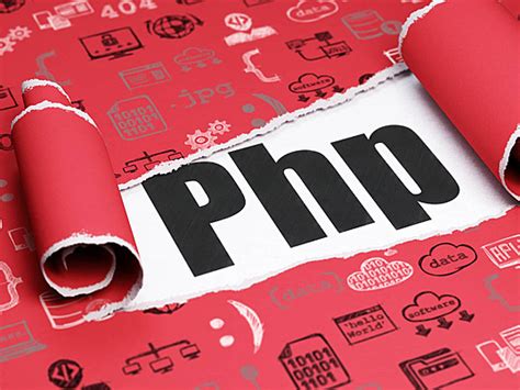 Programming Concept Php On Torn Paper Background Hardware Connection