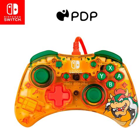 Pdp Rock Candy Wired Controller For Nintendo Switch Bowser The