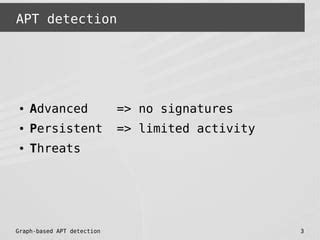 Graph Based APT Detection PPT