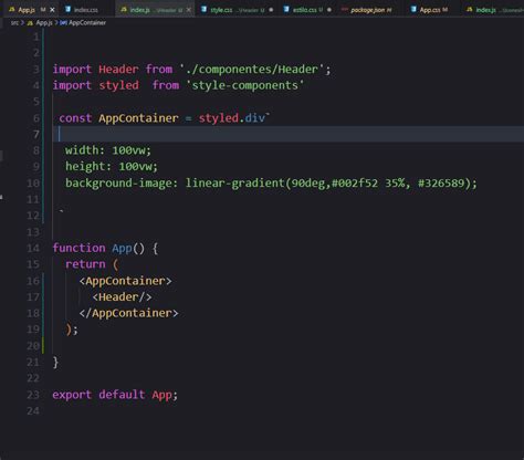 Erro Pagina Em Branco Depois Do Styled Componets React Comece Seu