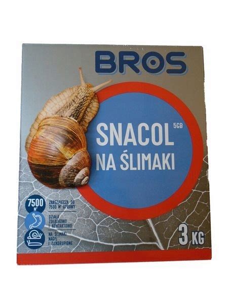 Bros SNACOL ŚRODEK TRUTKA NA ŚLIMAKI 3kg MOCNA - 13673501400 ...