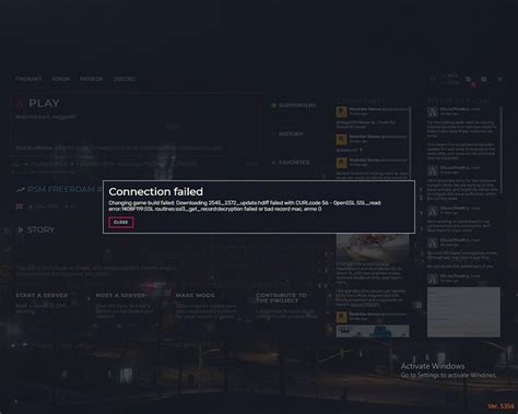 Connection Failed When Changing The Game Build FiveM Client Support Cfx Re Community