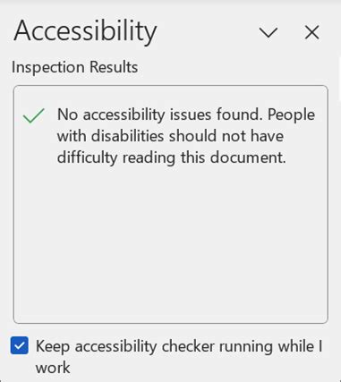 Microsoft Accessibility Checker Boost Your Document Accessibility Confidence Digital
