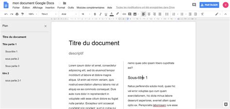 TUTO Google Docs créez et formatez vos documents texte sur Tuto