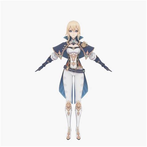 Jean Genshin Impact 3d Model Turbosquid 1979726