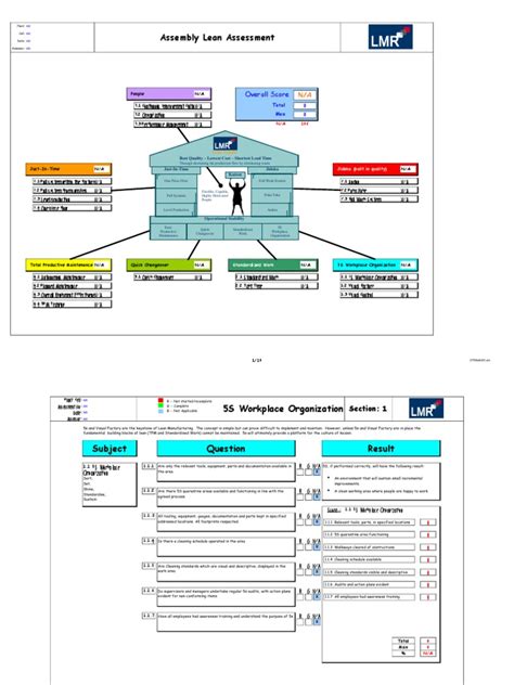 Assembly Lean Assessmentv1 Lean Manufacturing Audit