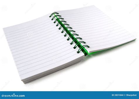 An Open Notebook Stock Images Image 2831844