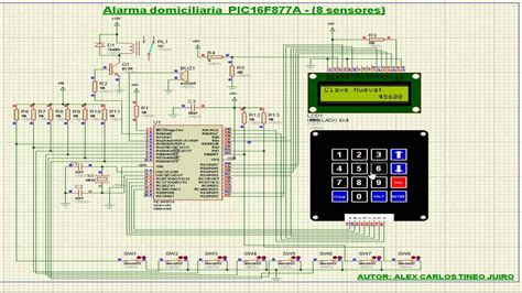alarma programable pic16f877a youtube