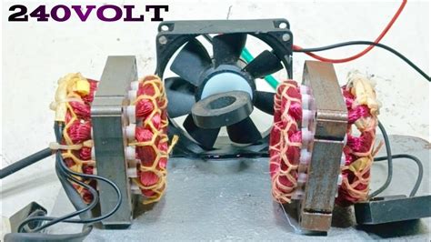 How To Make Electricity Generator 240 Volt Using Copper Coil And 12 Volt