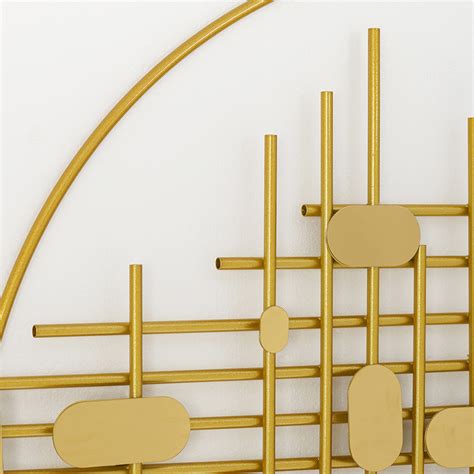 3d Modern Big Gold Wall Decor For Living Room Unique Decorative Metal