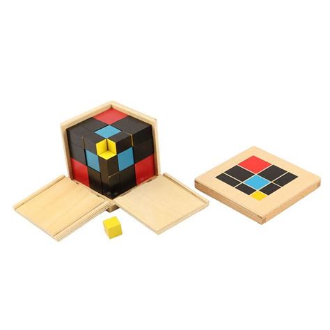 Trinomial Cube Ifit Montessori Cube Wooden Cubes Beaded Boxes