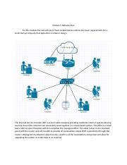 Module 5 Network Plan Docx Module 5 Network Plan For This Module The Network Plan I Have