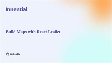 build maps with react leaflet