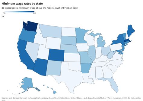 Interactive Map How Pa S Minimum Wage Compares To Other States Witf